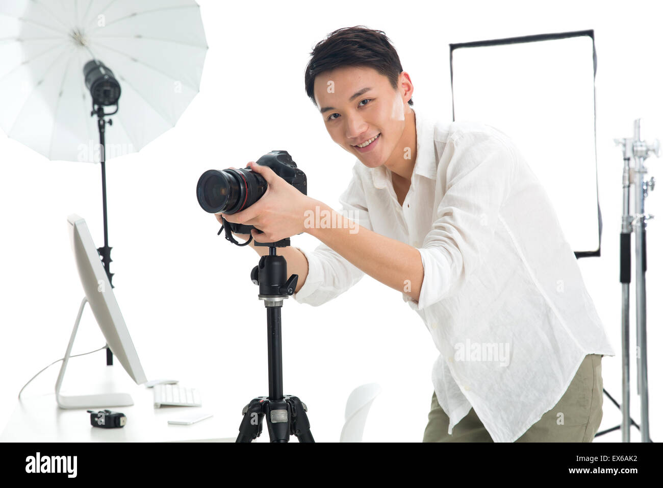 Portrait of photographer Stock Photo - Alamy