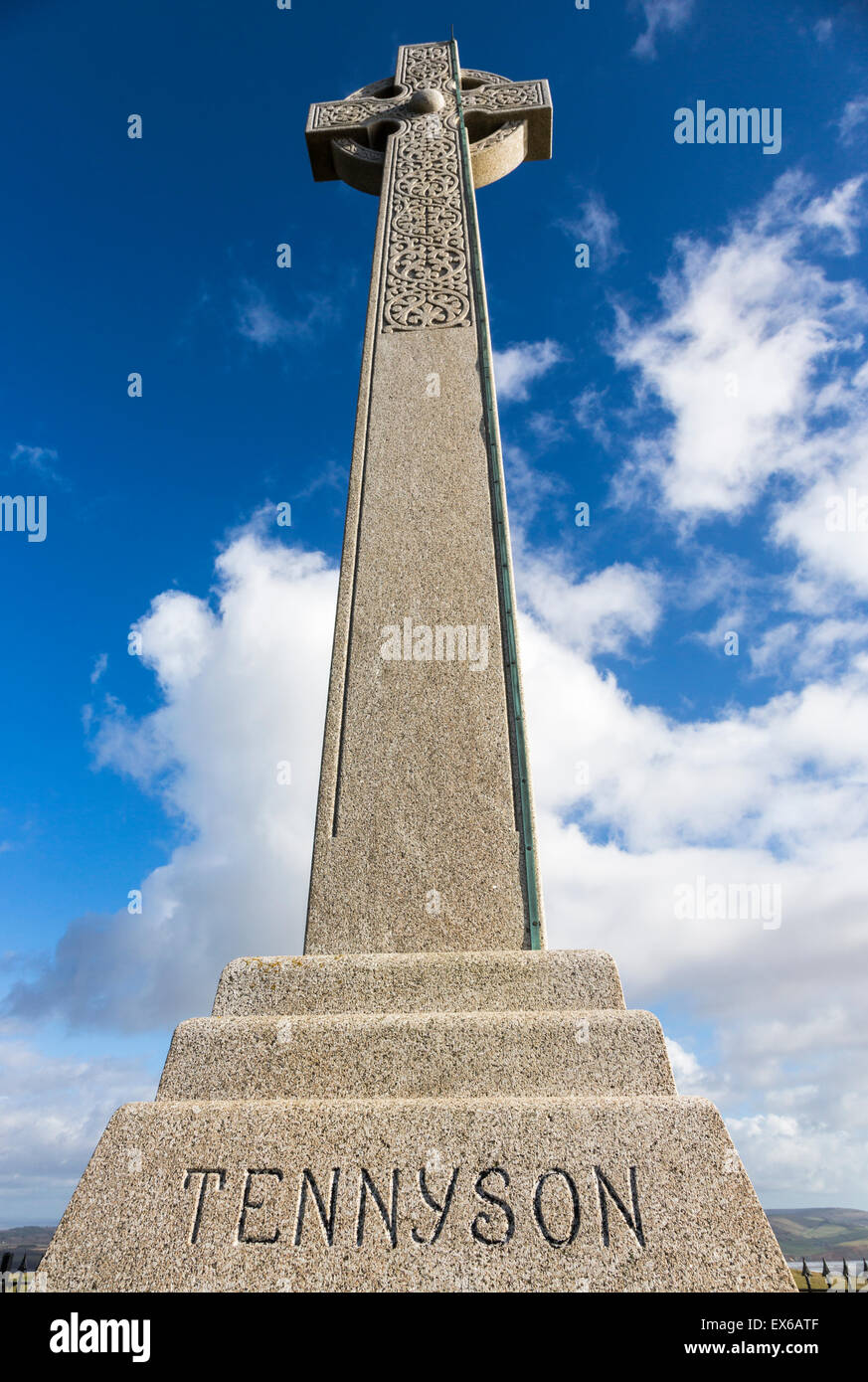 Tennyson Memorial, Tennyson Down, Needles Country Park, Isle of Wight ...