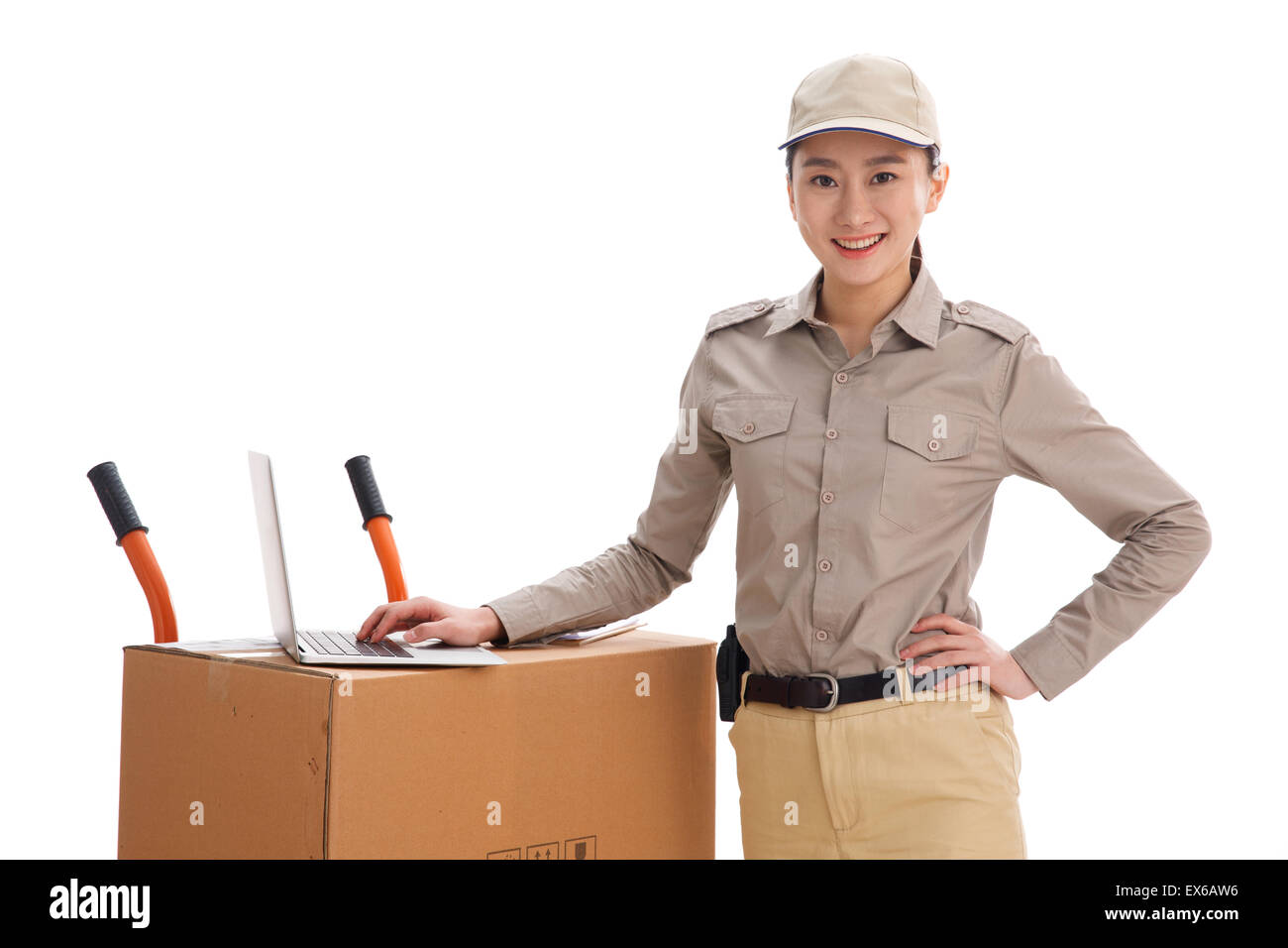 Laptop logistics hi-res stock photography and images - Alamy