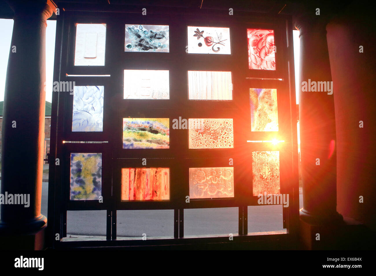 Sunset glass windows hi-res stock photography and images - Alamy