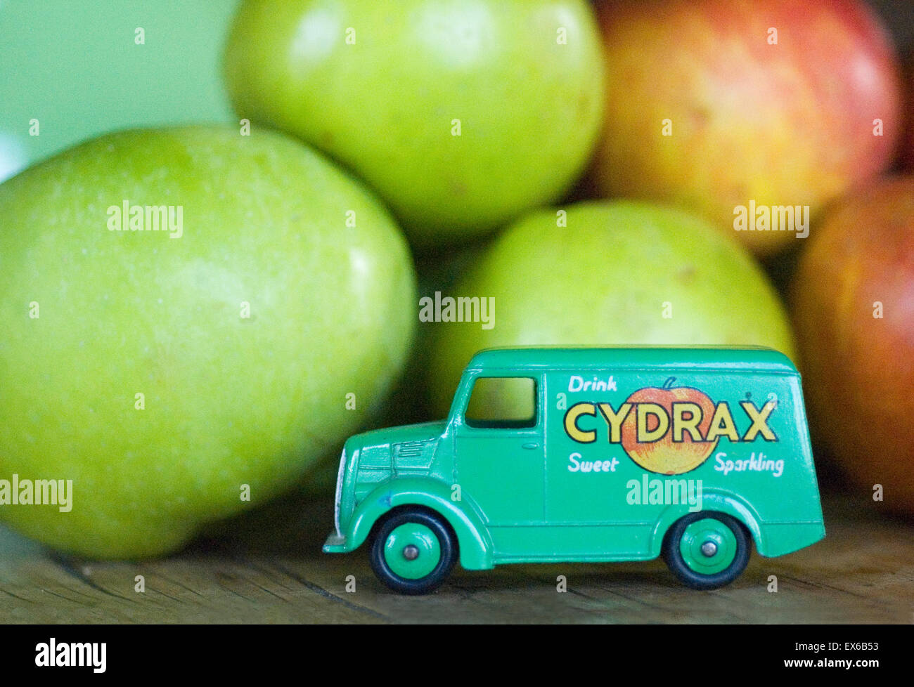 dinky van with Cydrax advertising Stock Photo - Alamy