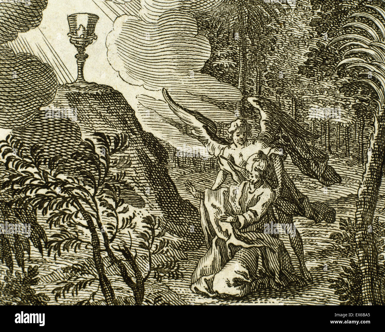 New Testament. Matthew. Chapter 26. Jesus praying in the Garden of ...