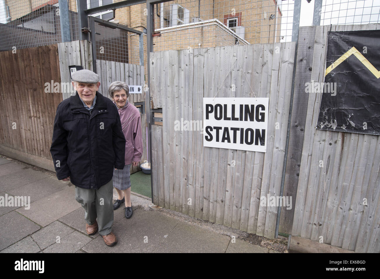 Voters cast their ballots at polling stations in North London's Borough ...