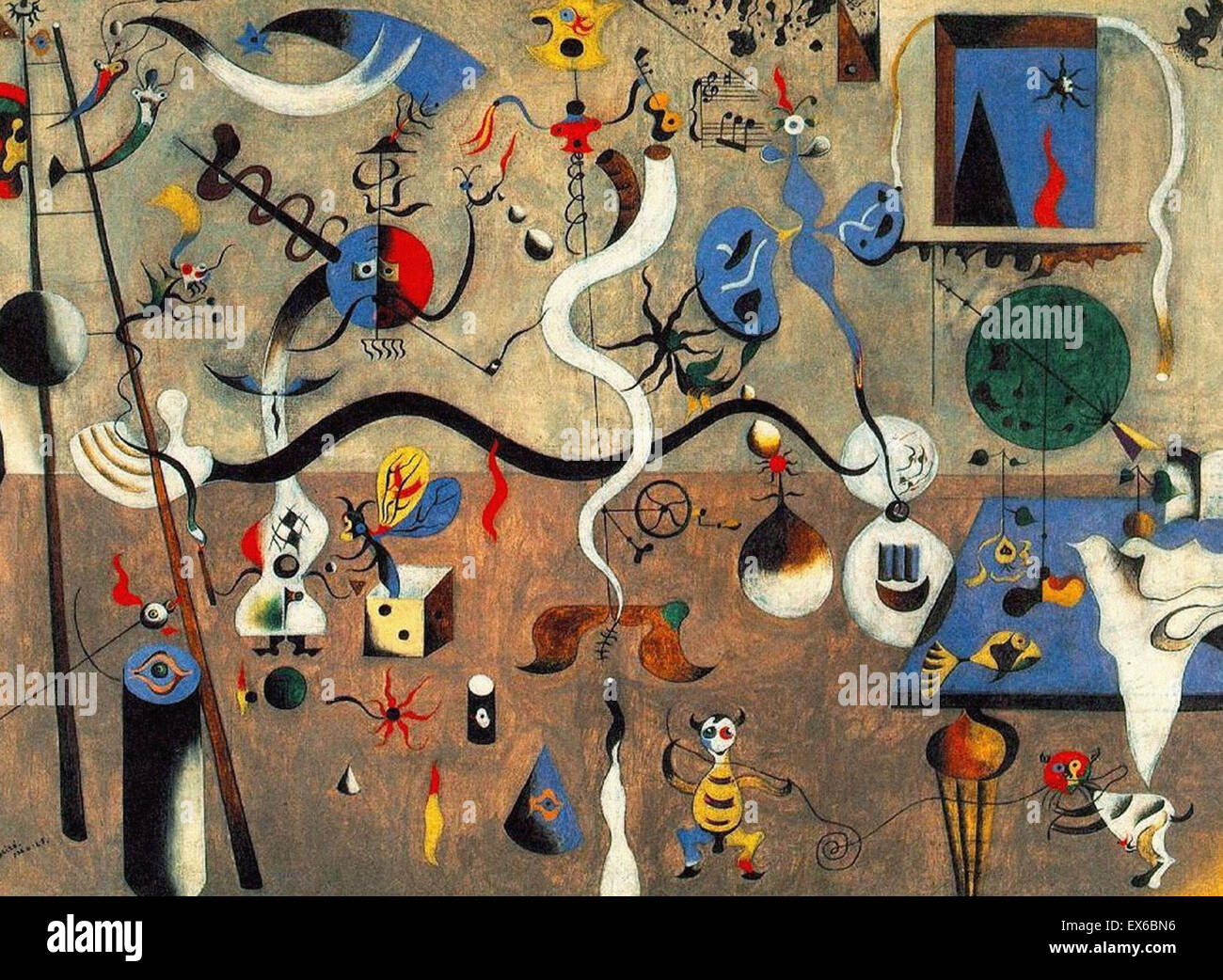 Joan Mirò Carnival of Harlequins Stock Photo - Alamy