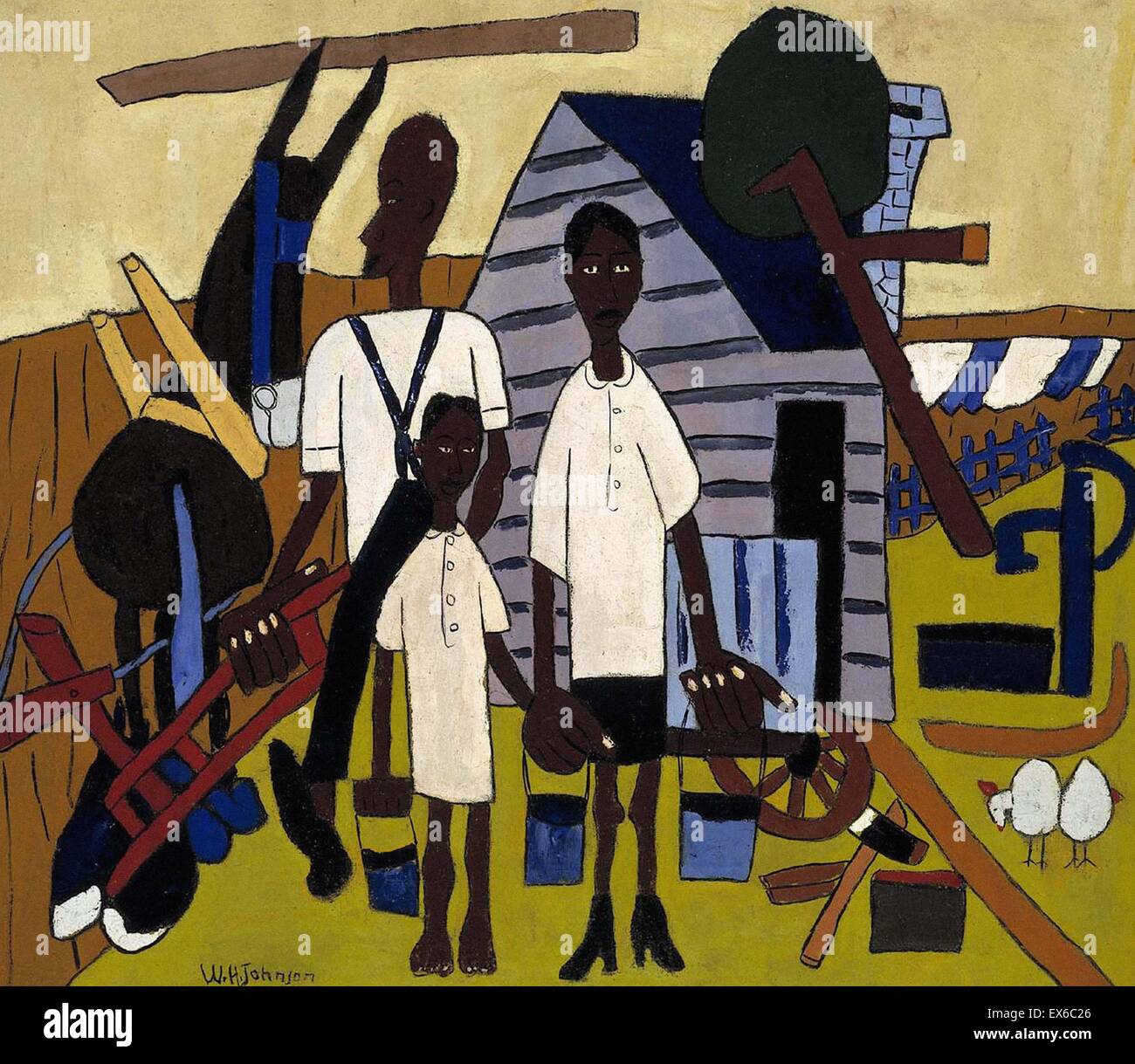 William H. Johnson Early Morning Work Stock Photo - Alamy