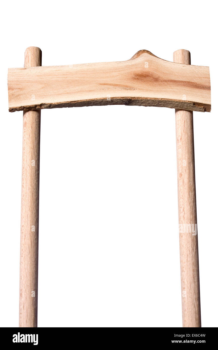 Wooden pointer on white background. Pointer unique and made by me Stock ...