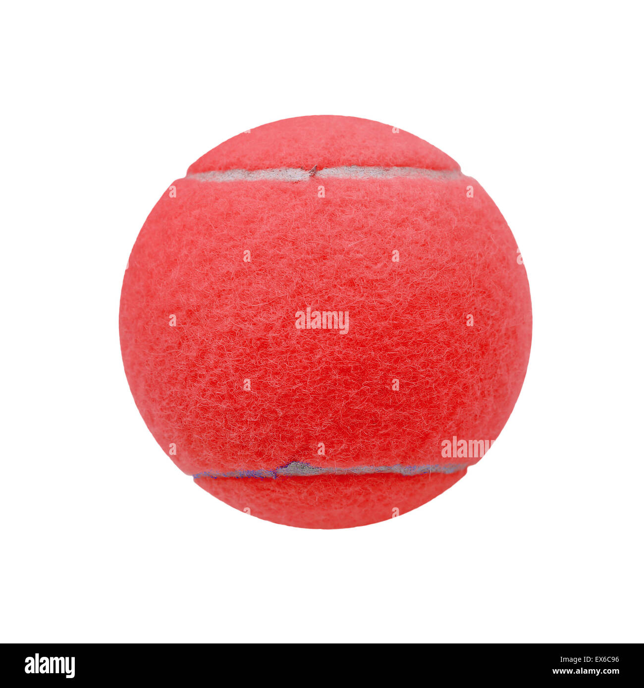 exotic red color tennis ball isolated on white background Stock Photo ...