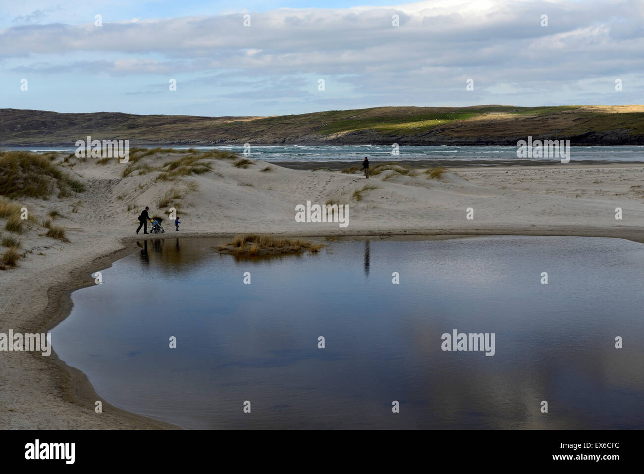 sand dunes maghera strand beach Ardara tourist tourism Donegal scenery ...