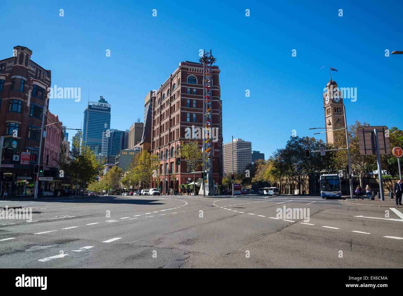Crossroads, Central Station clock tower, Sydney, Australia Stock Photo ...