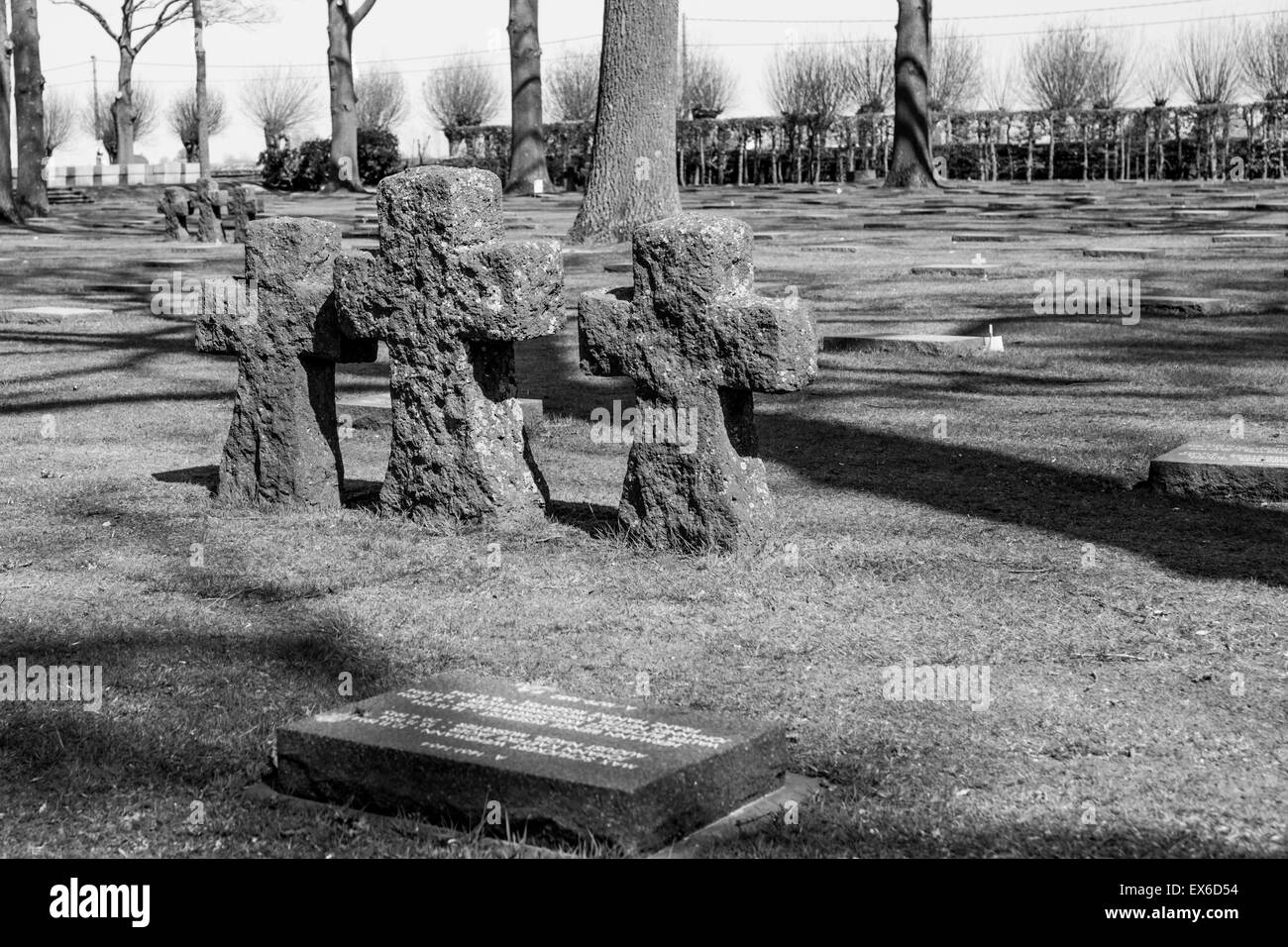 German War Cemetery of Langemark Stock Photo - Alamy