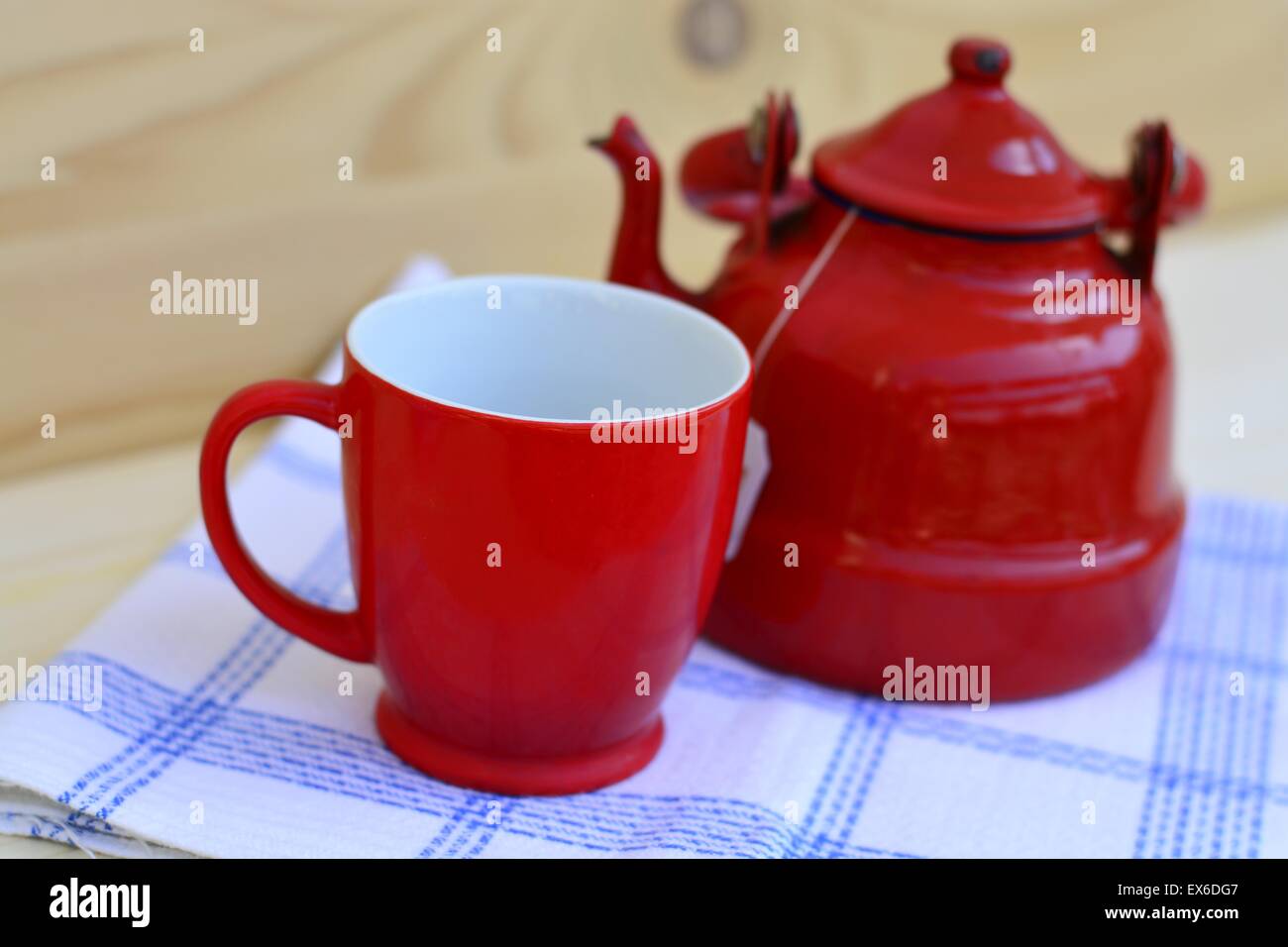 Tea in a kettle Stock Photo - Alamy