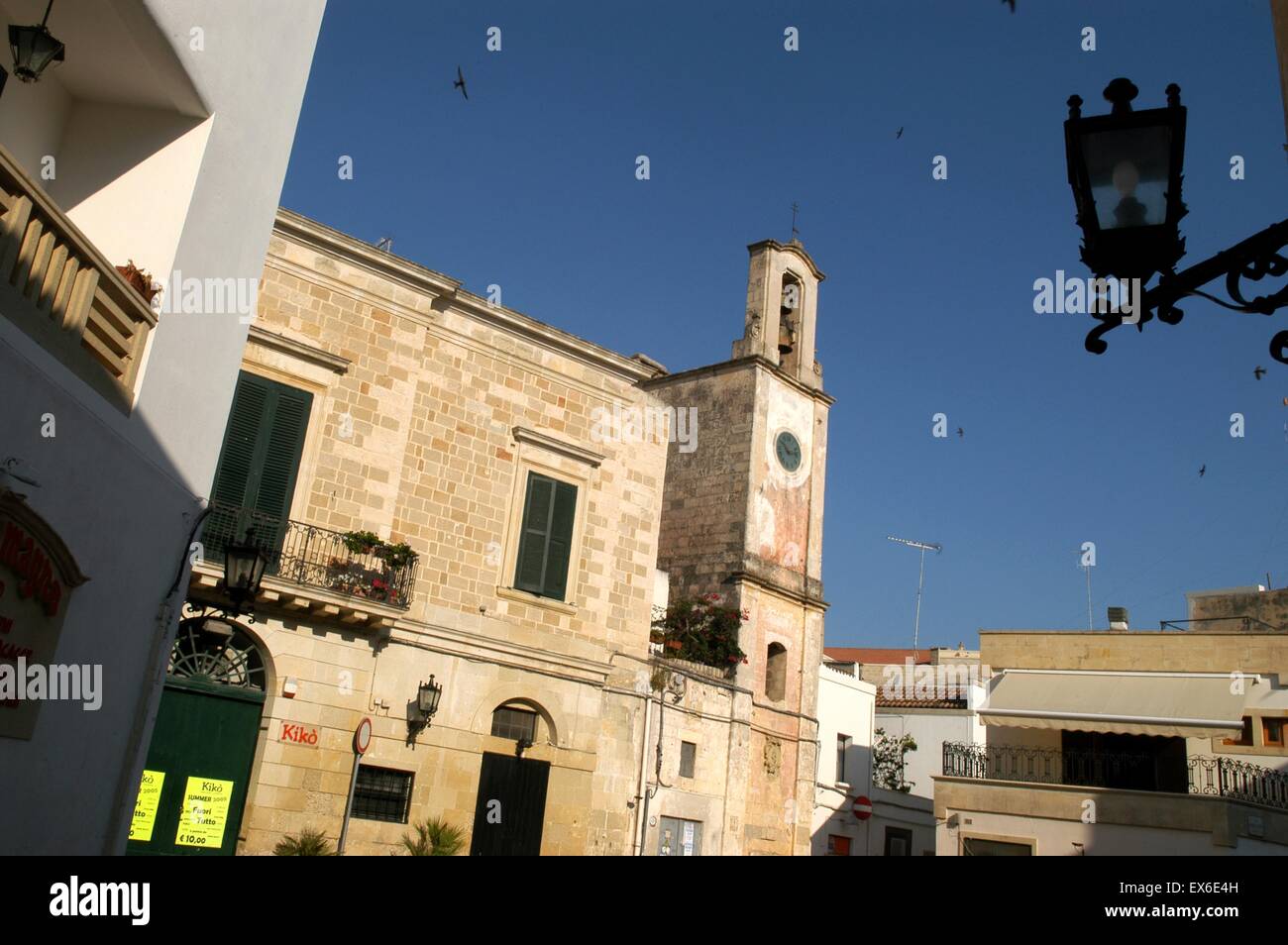Italy, region Apulia, Otranto, church in the historical downtown Stock ...