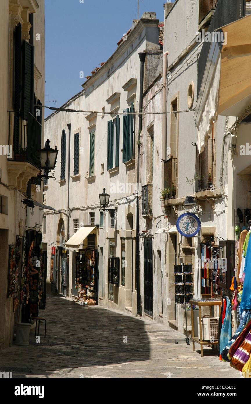 Italy, region Apulia, Otranto, the ancient town Stock Photo - Alamy