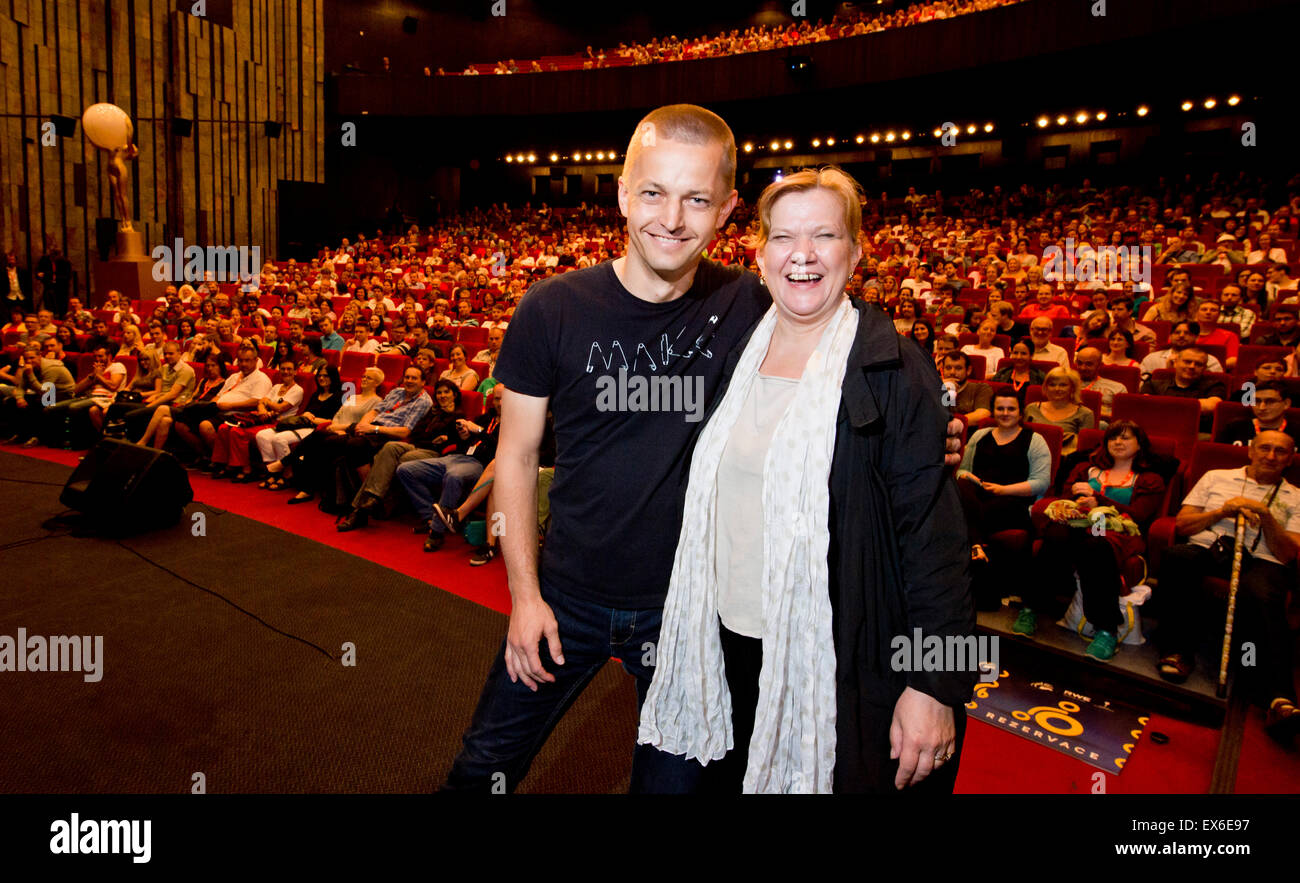 Karlovy Vary, Czech Republic. 8th July, 2015. Romanian producer Ada ...
