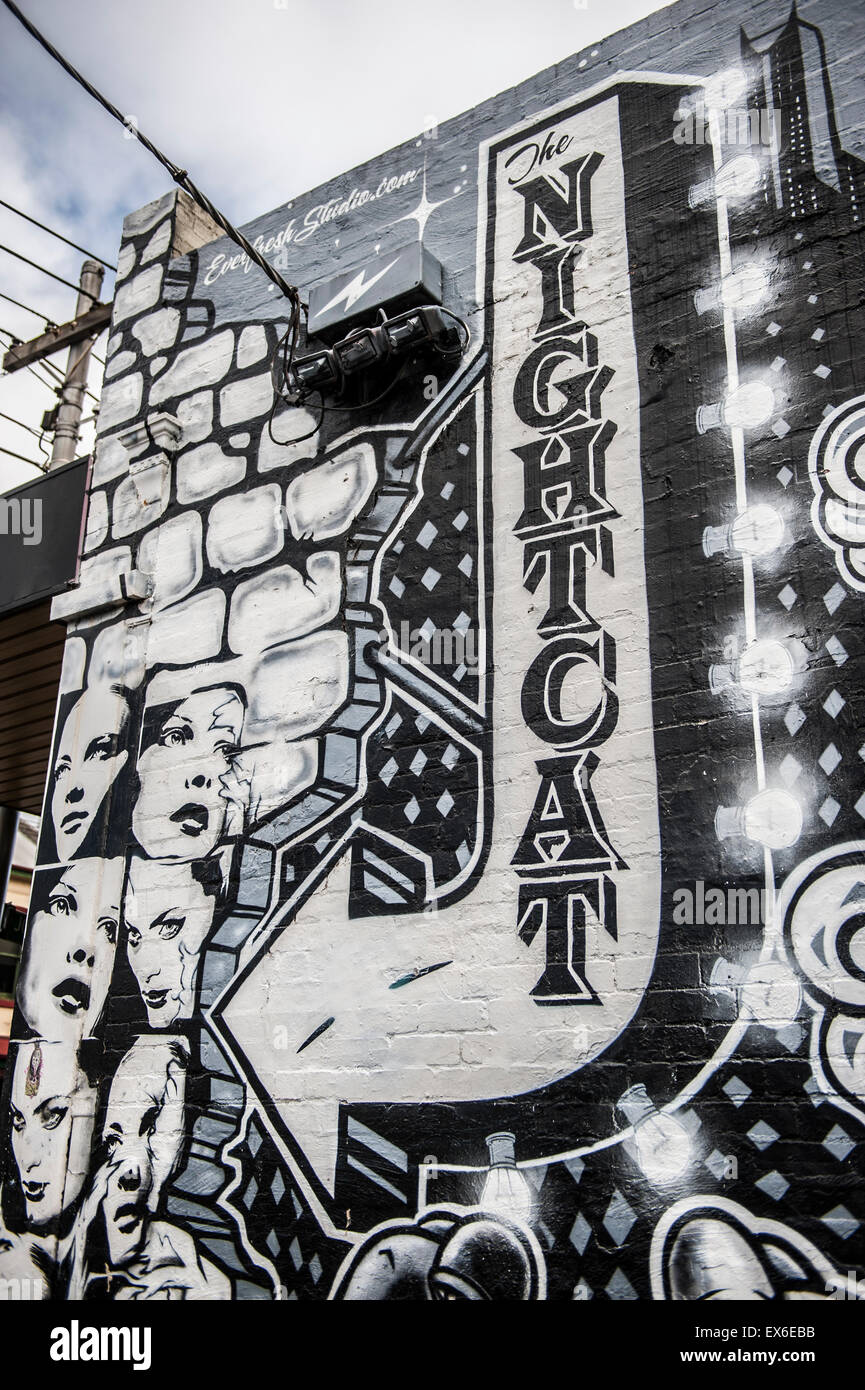 Nightcat club in Fitzroy, Melbourne Stock Photo - Alamy
