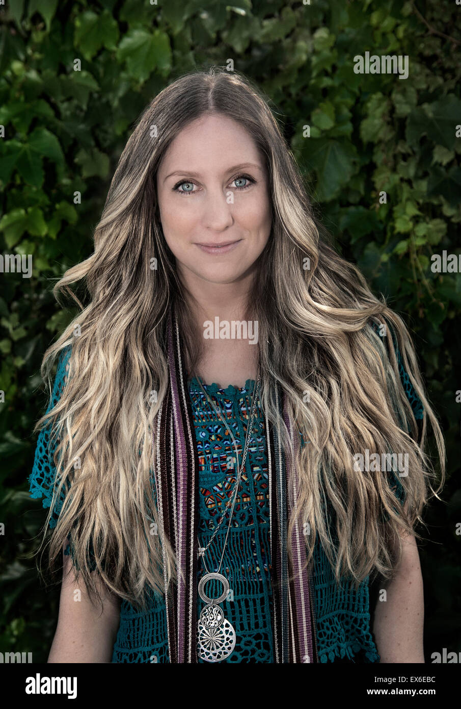 Beautiful girl with very long hair Stock Photo - Alamy