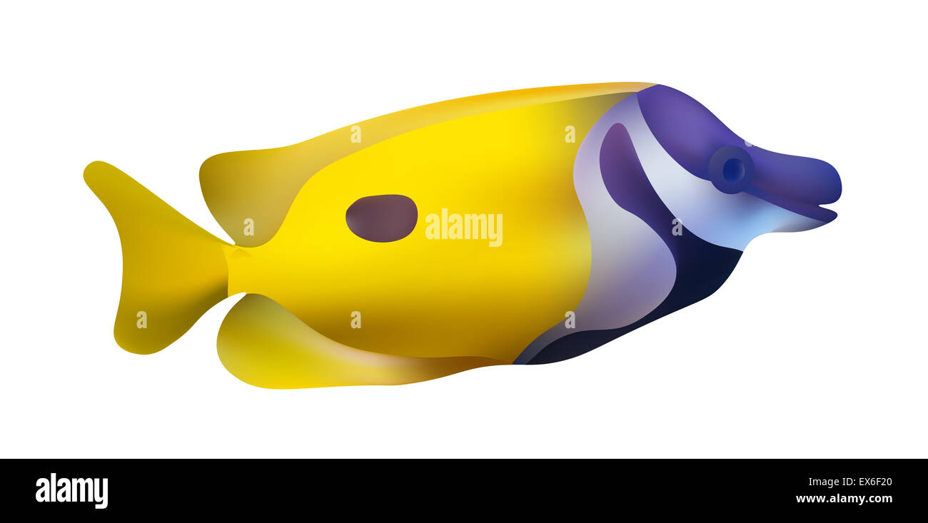 Illustration of fish isolated on white background Stock Photo - Alamy