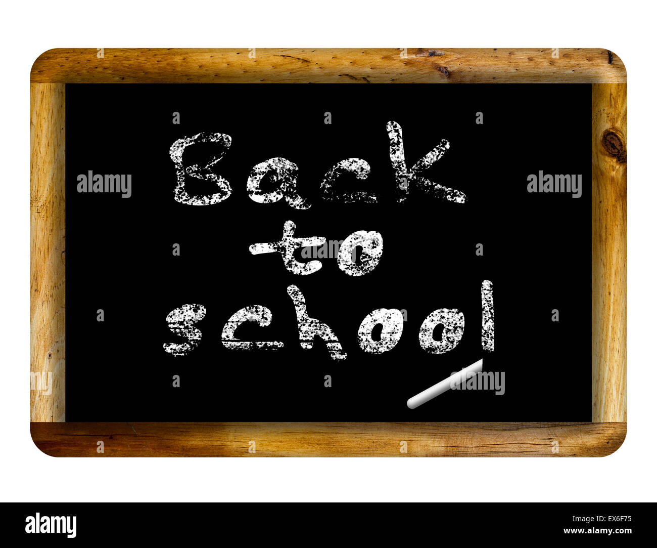 Back school chalkboard background Cut Out Stock Images & Pictures - Alamy