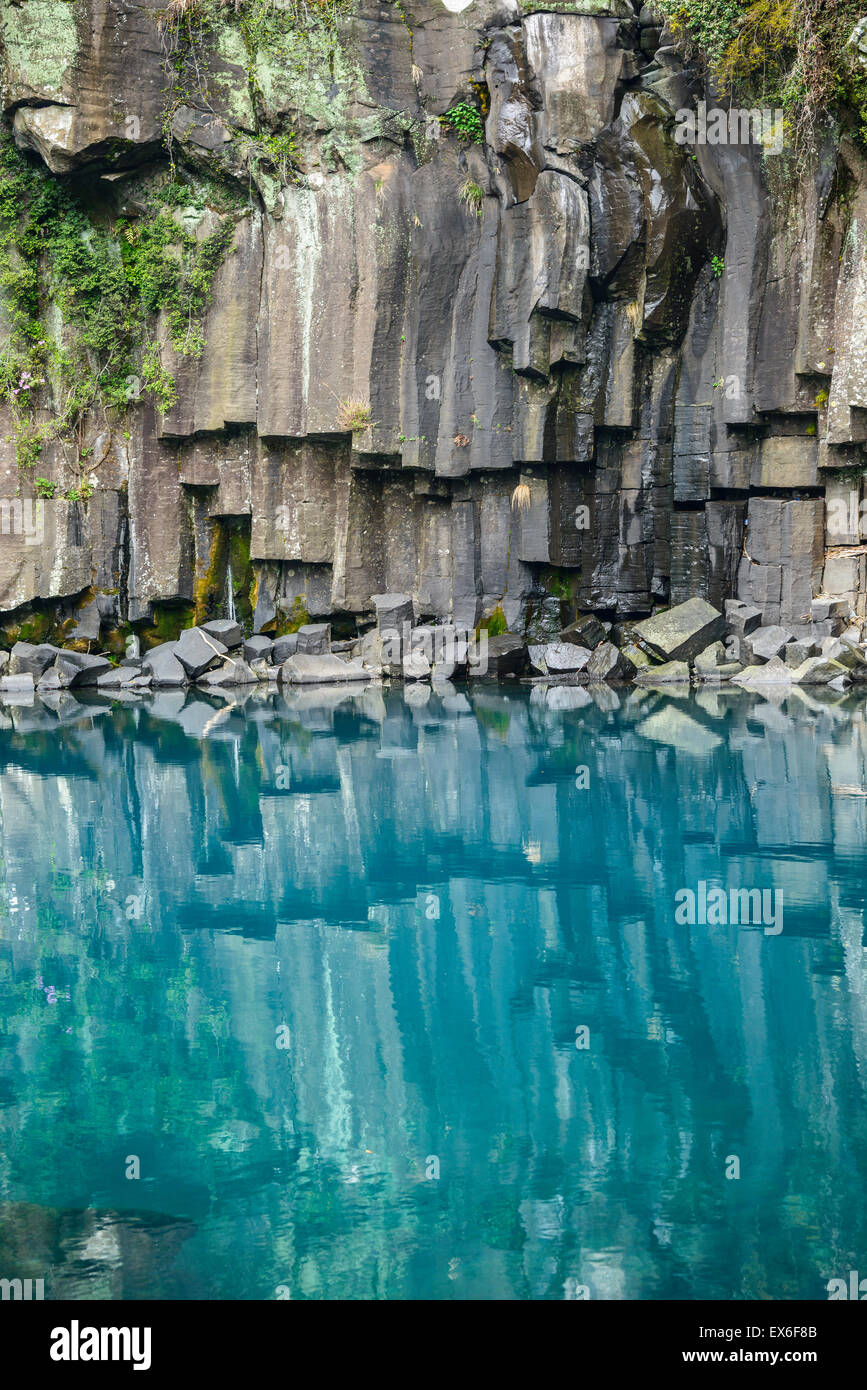 Cheonjeyeon No. 1 cascade. Cheonjeyoen falls (means the pond of God ...