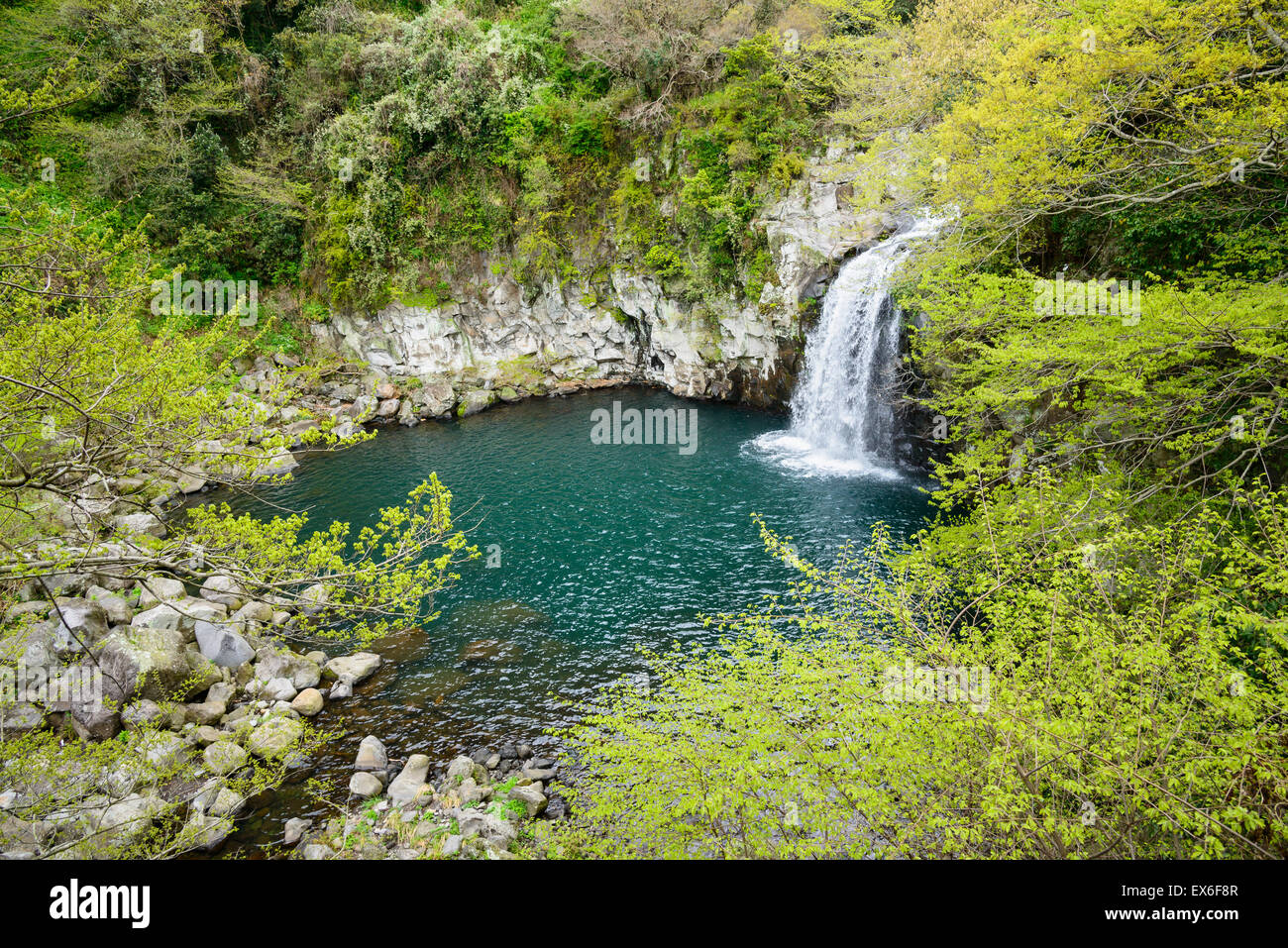 Cheonjeyeon No. 3 cascade. Cheonjeyoen falls (means the pond of God ...
