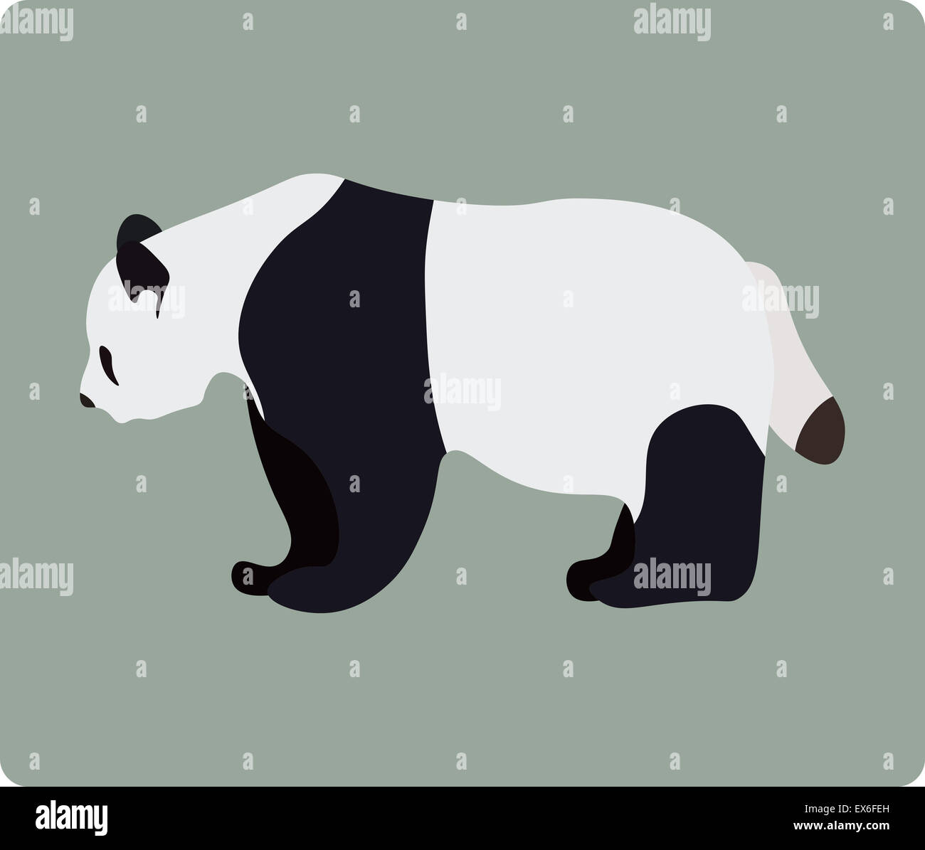 Illustration of panda Stock Photo - Alamy