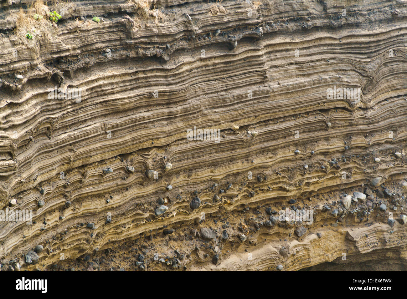 Sedimentary Rock (Pyroclastic deposit) at Suwolbong, UNESCO Global ...