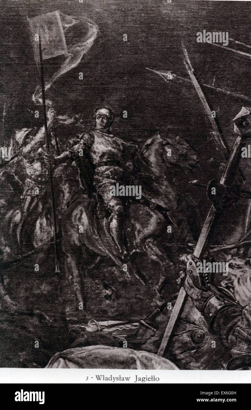 King Jagiello , Yohayla (Jogaila) (1350 - 1434), Polish king Stock ...