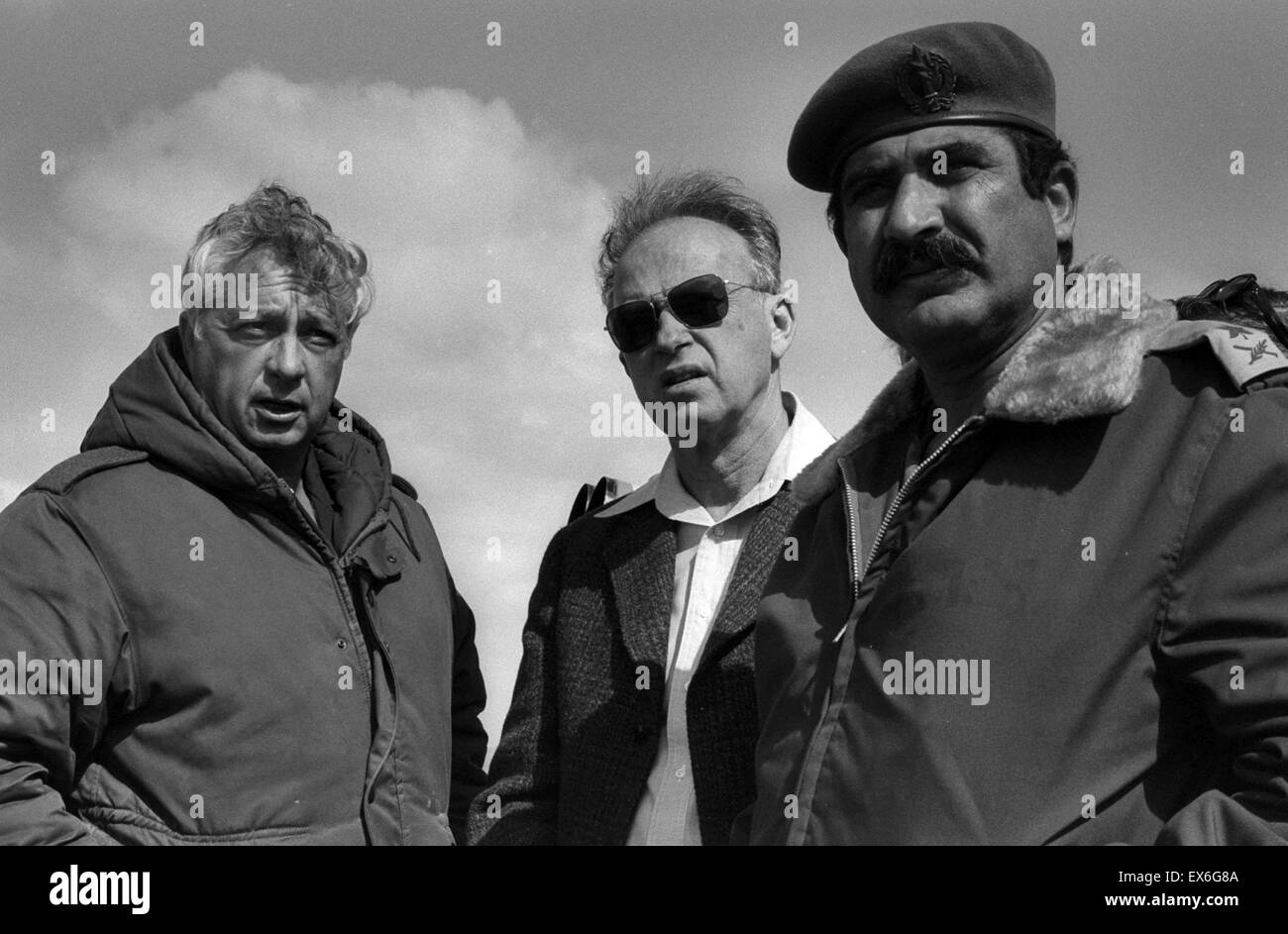 left to right: some of Israel's military commanders general Ariel ...
