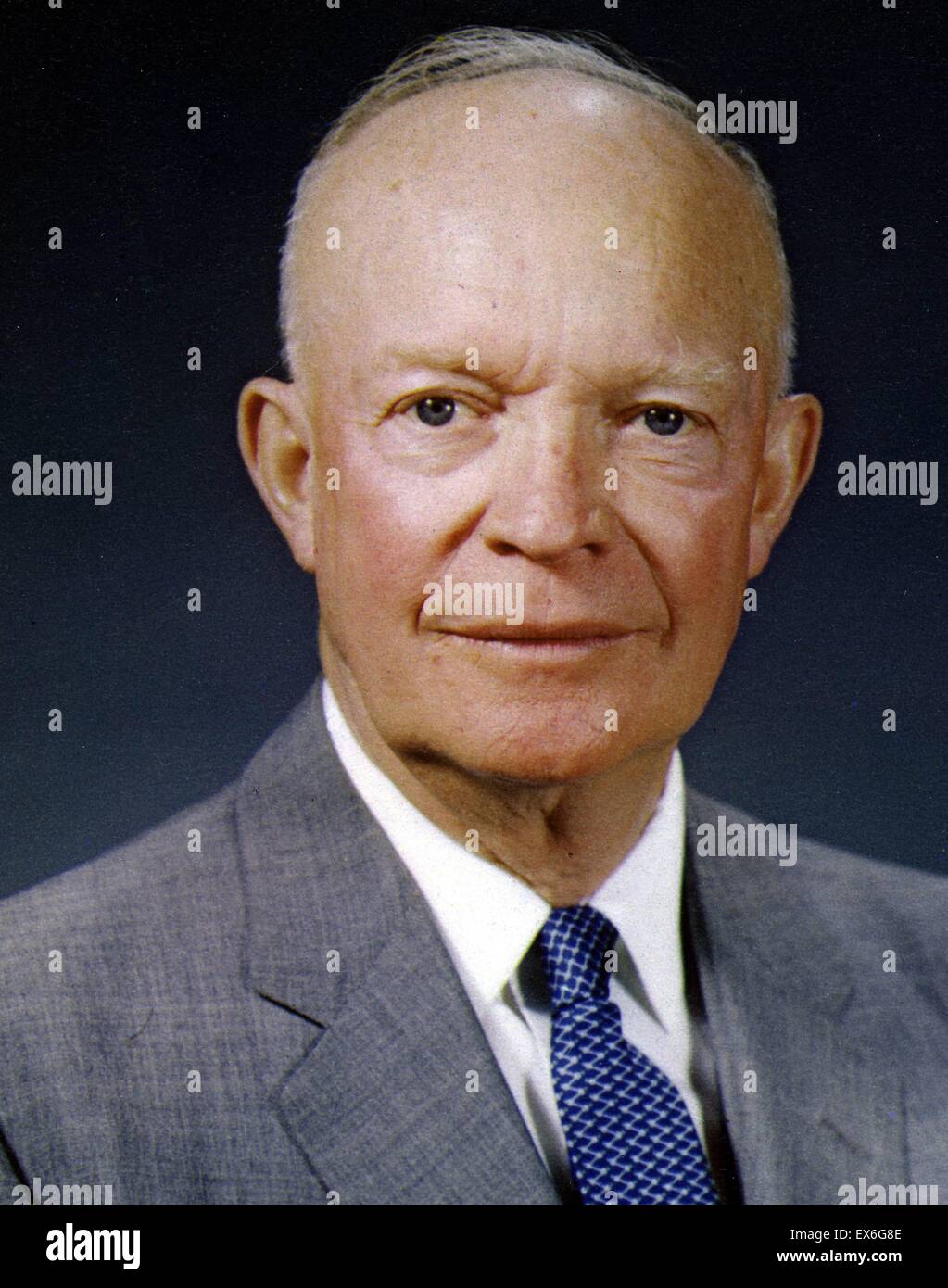 Dwight David Eisenhower (1890-1969); 34th President of the United ...