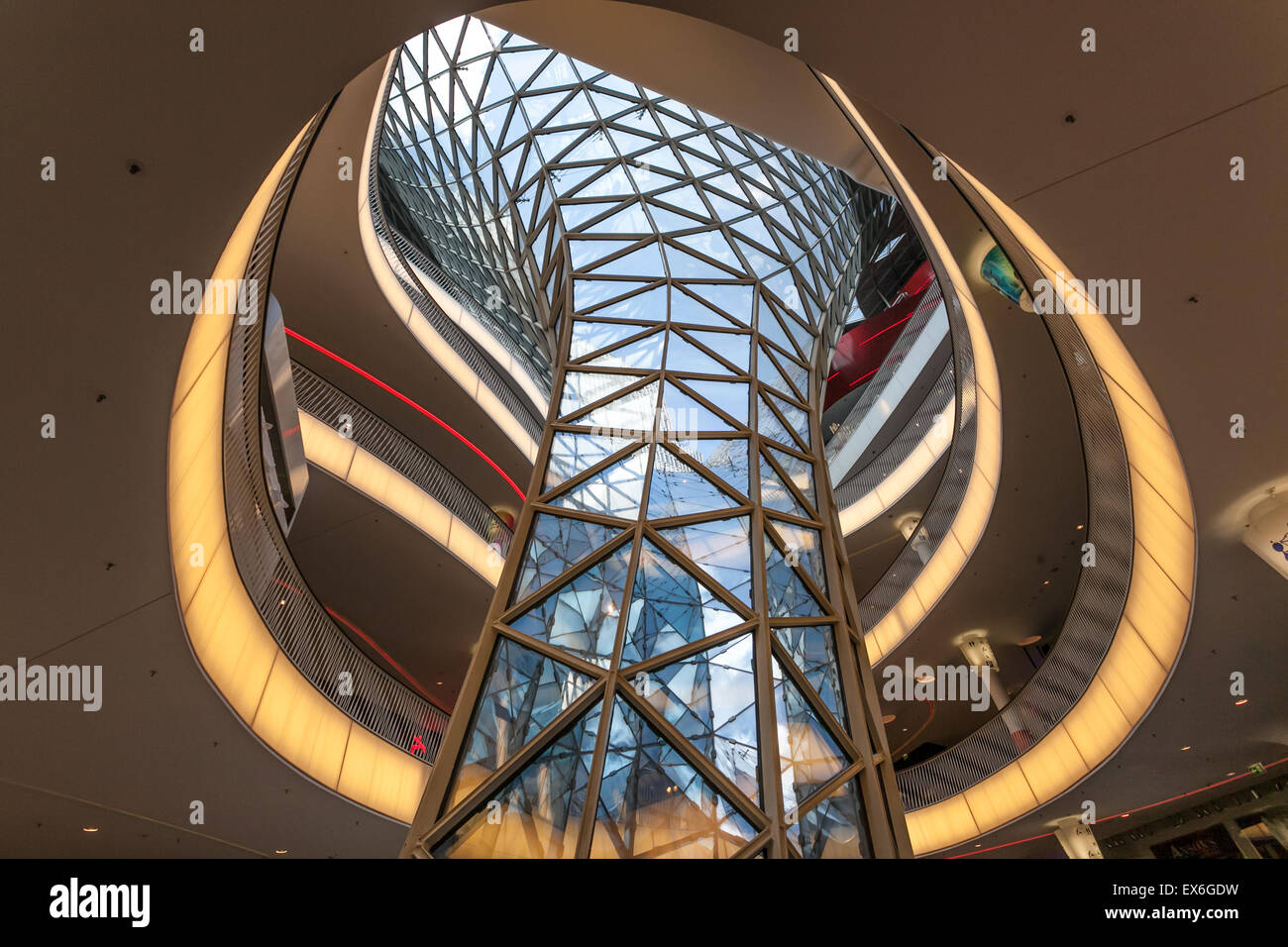 Myzeil Shopping Mall Architecture Frankfurt High Resolution Stock ...