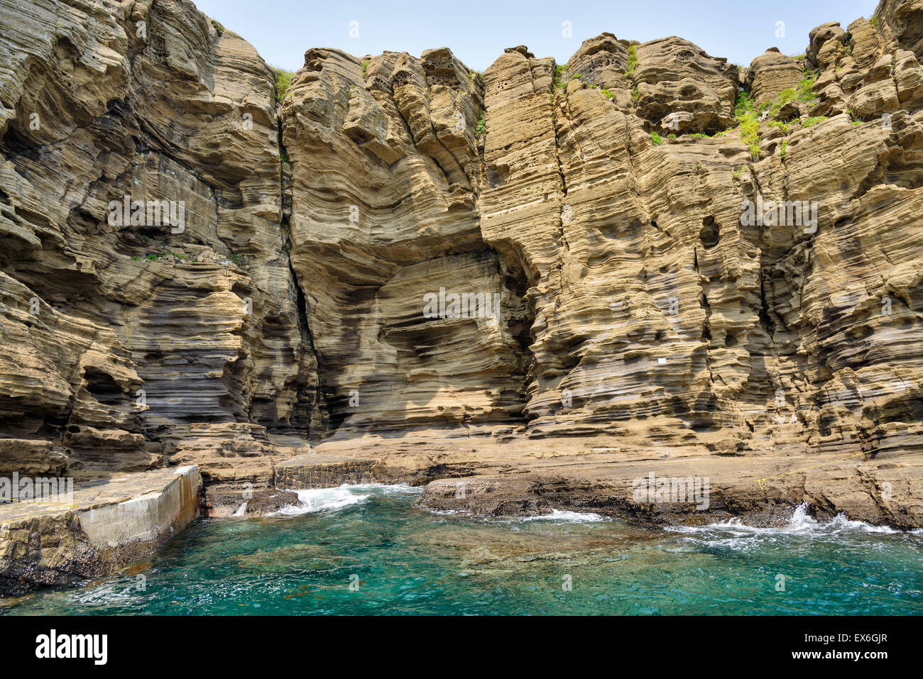 Yongmeori beach in Jeju Island is famous place for the majestic scenery ...