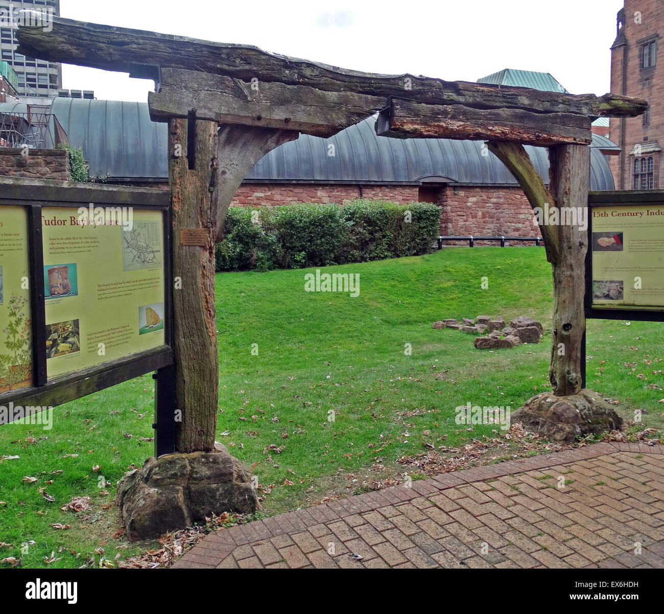 Bayley lane, Coventry, remains of the Bayley of Coventry Castle ...