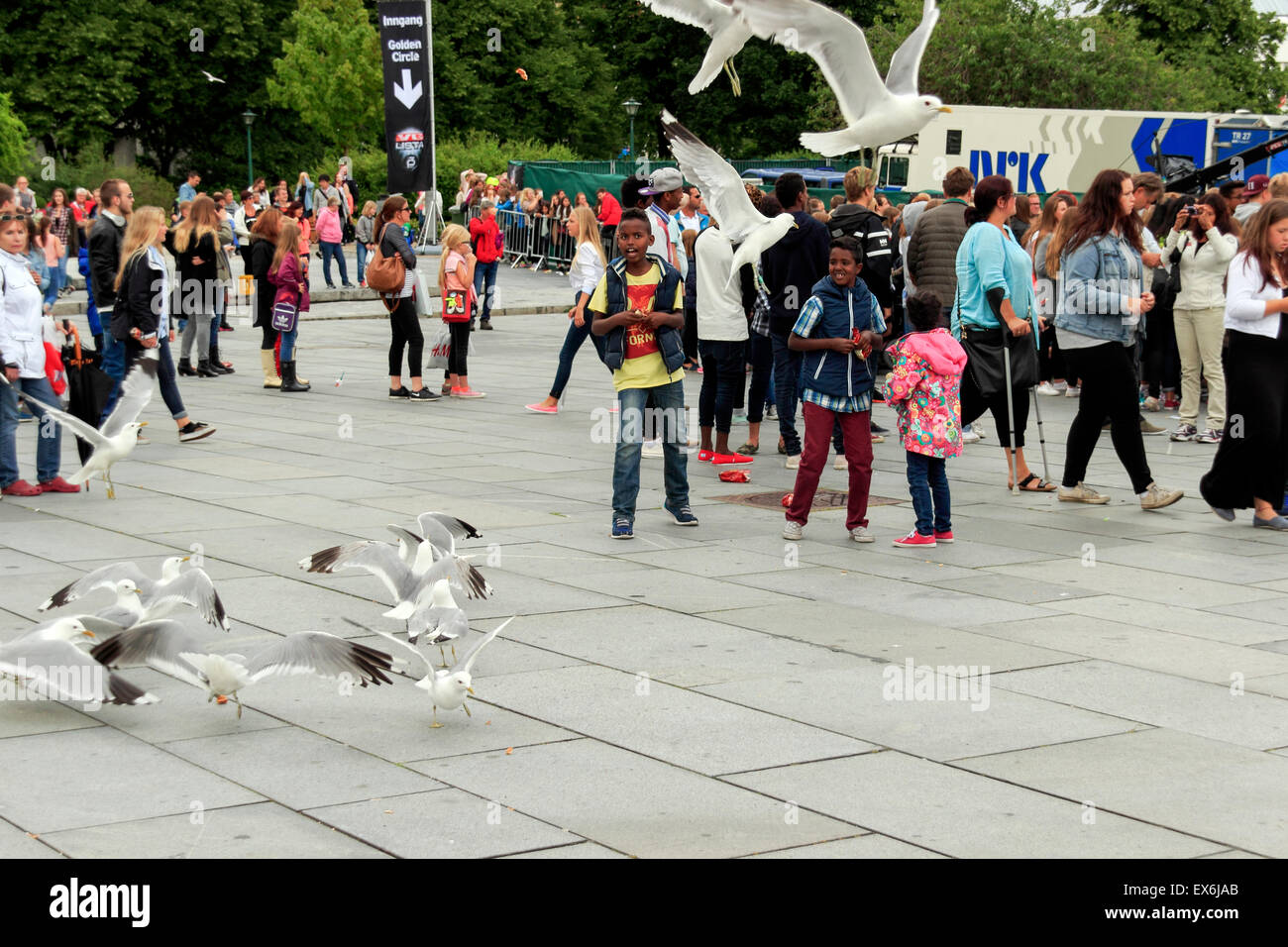 Music festival in Bergen, Norway, Scandinavia, Europe Stock Photo - Alamy
