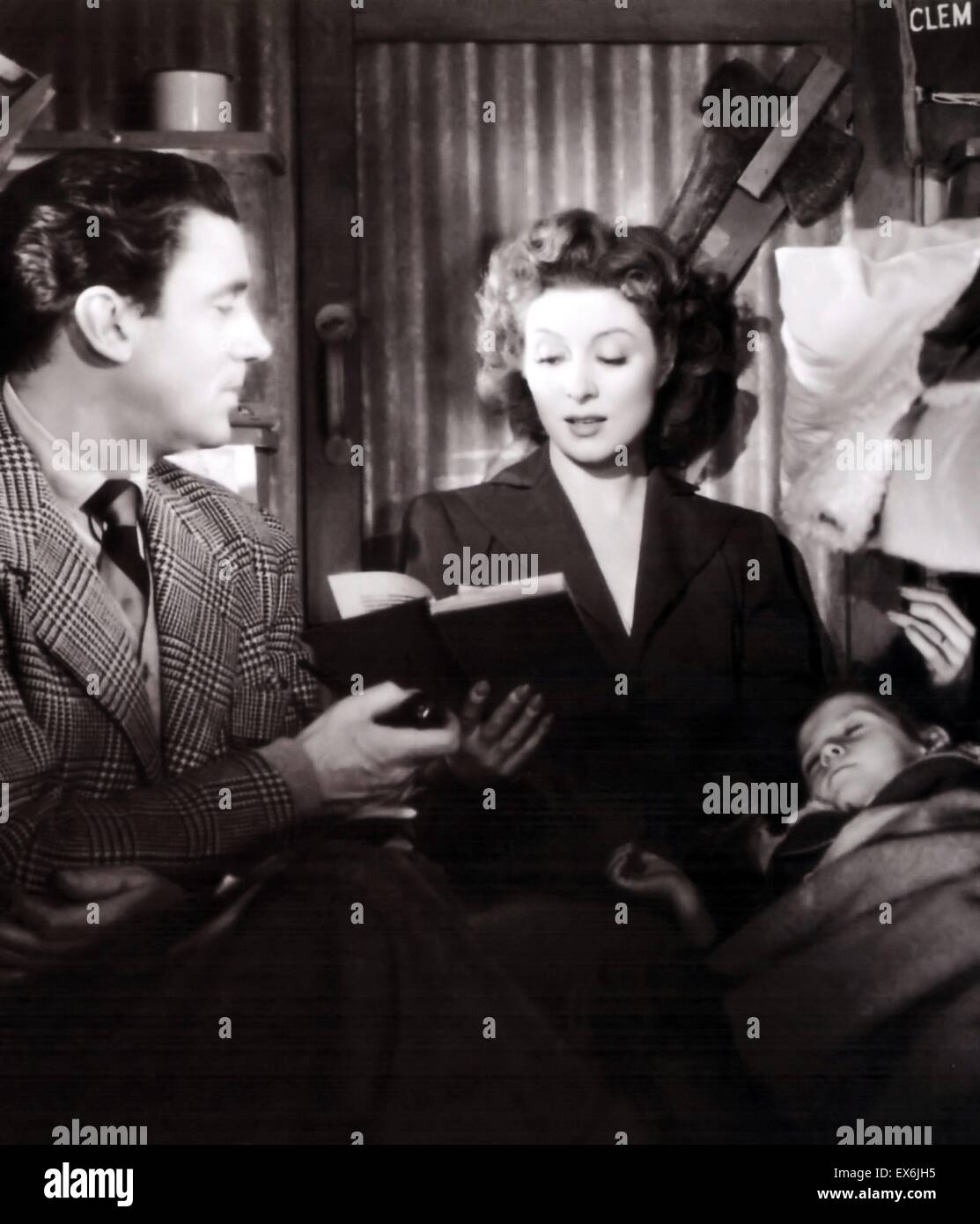 Mrs Miniver; 1942 film directed by William Wyler. Scene with Cary Grant ...