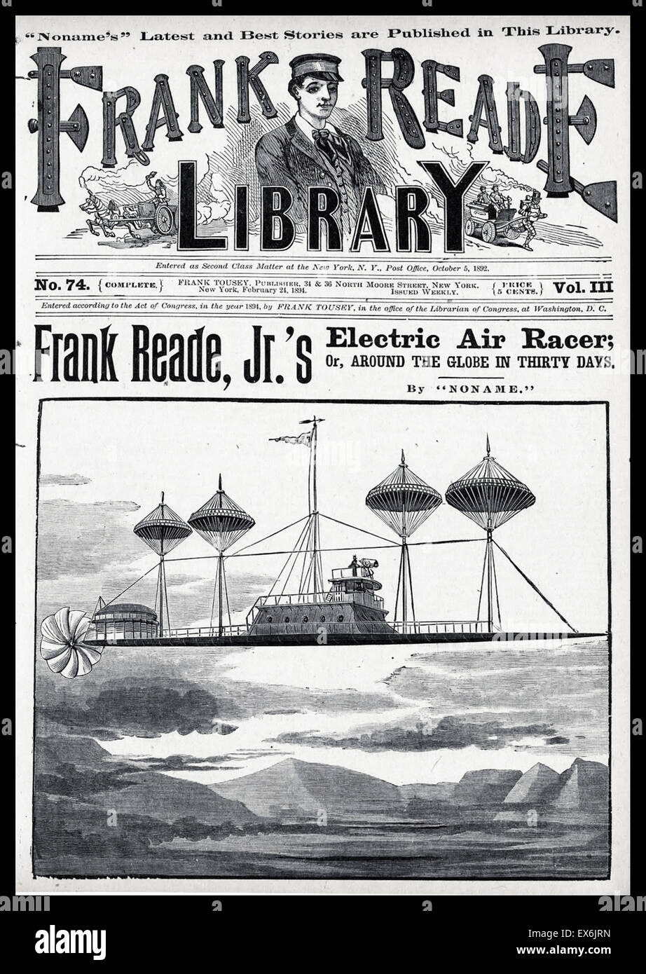 Stories of Frank Reade and the Electric Air Racer. He protagonist of a ...