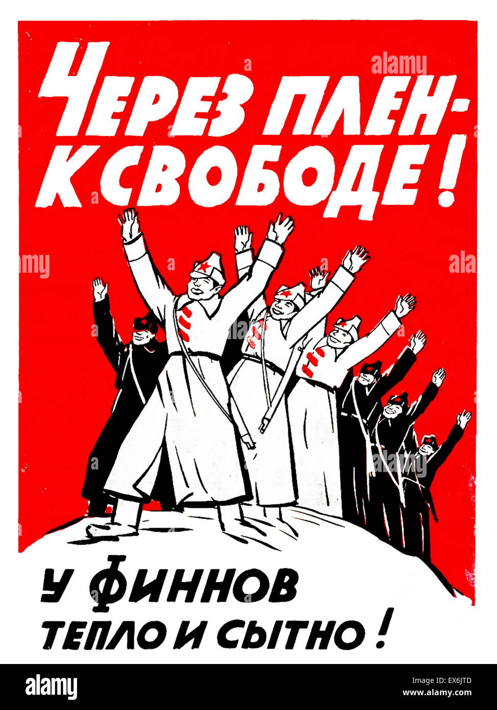 Finnish propaganda poster, 1939 Stock Photo - Alamy