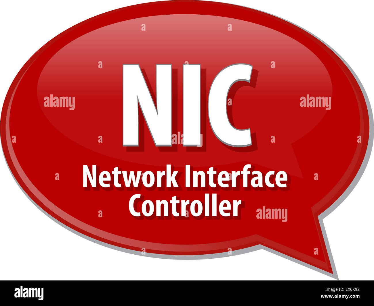 Speech bubble illustration of information technology acronym ...