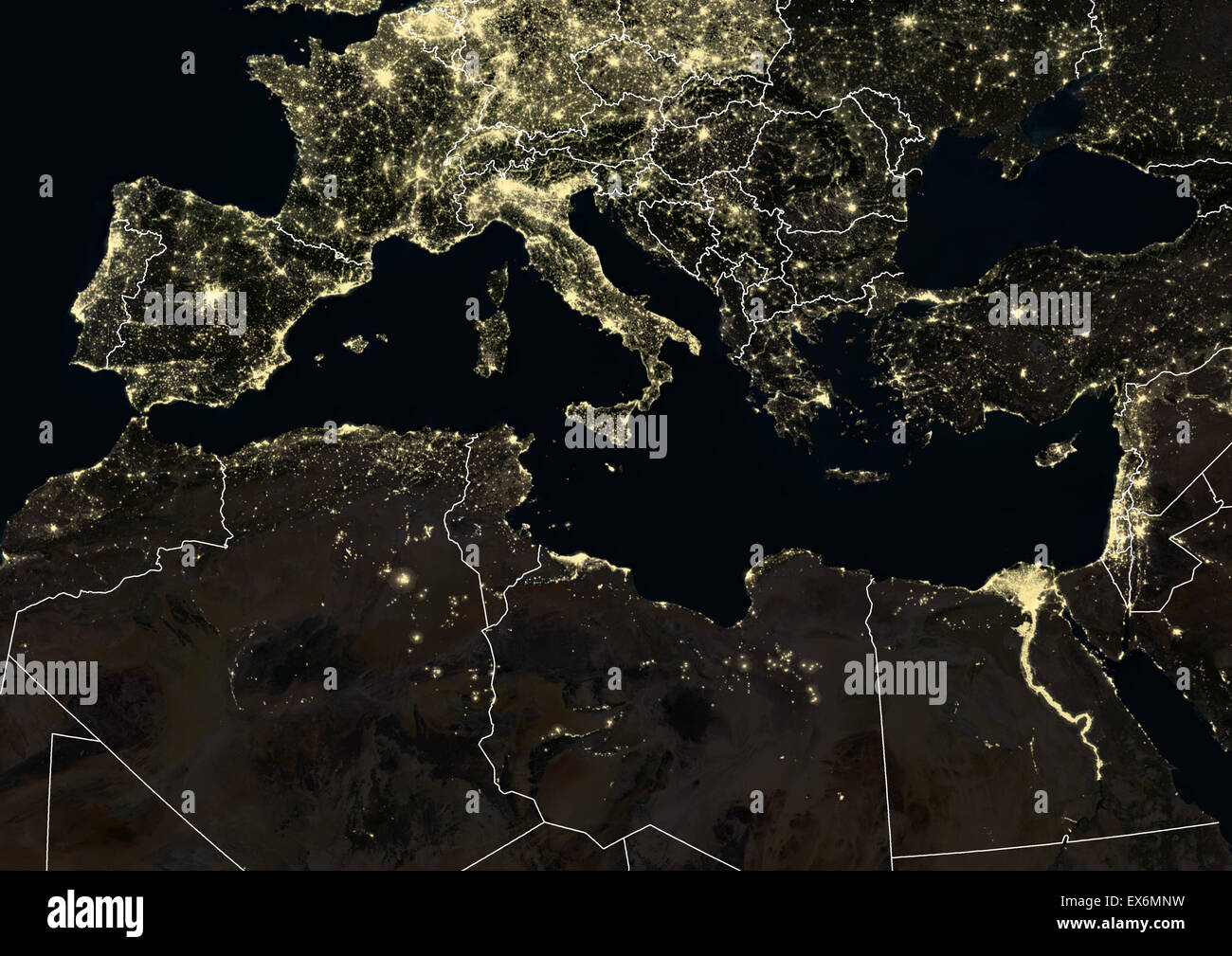 Mediterranean Sea Satellite Stock Photos & Mediterranean Sea Satellite ...