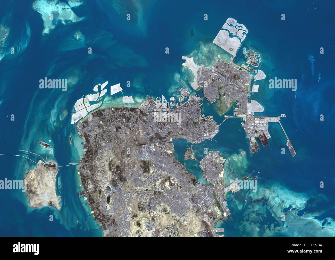 Colour satellite image manama bahrain hi-res stock photography and ...