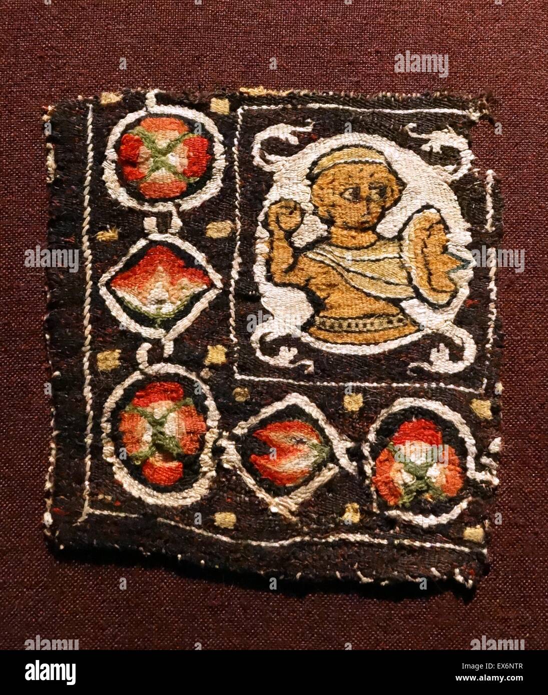 Fragments from the Coptic Tapestry from Egypt. Dated 11th Century Stock ...