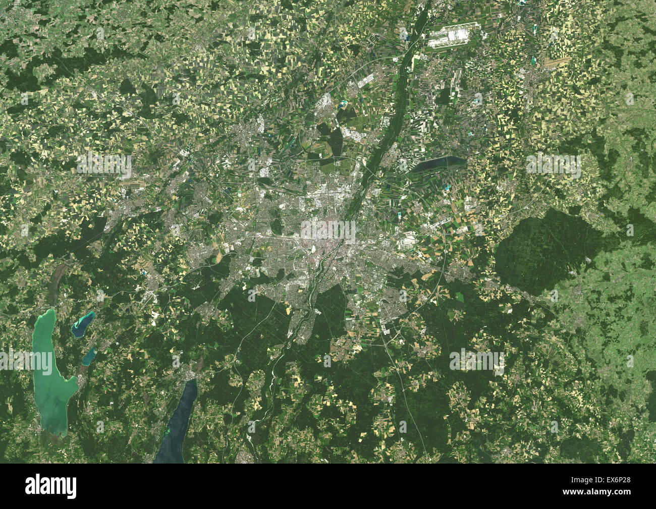 Satellite image of germany hi-res stock photography and images - Alamy
