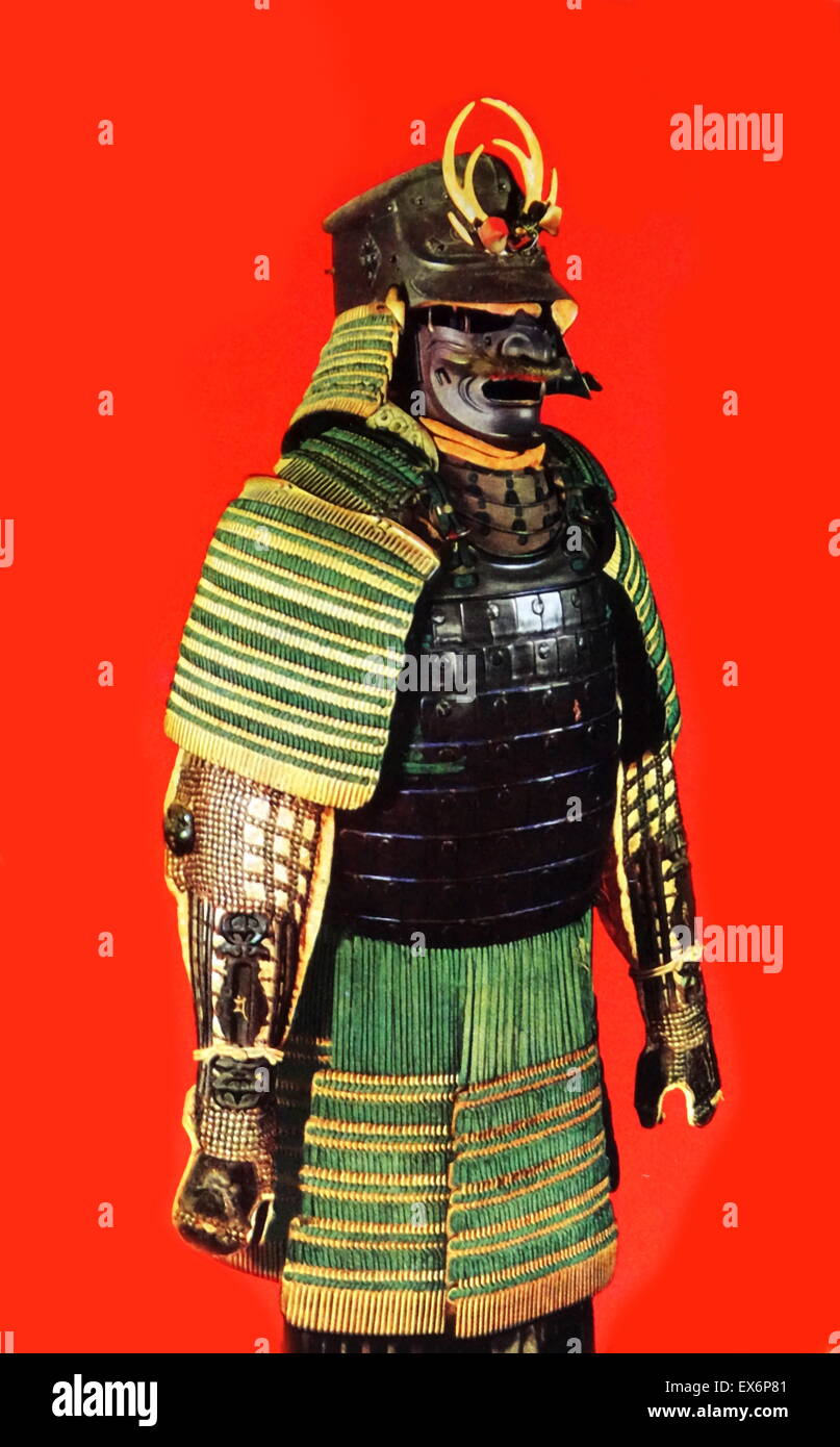 18th century Japanese samurai armour suit Stock Photo - Alamy