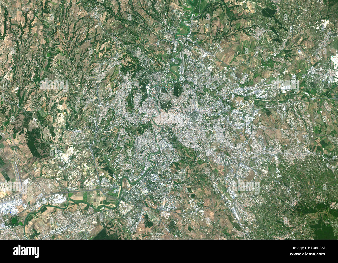 Satellite image of rome hi-res stock photography and images - Alamy
