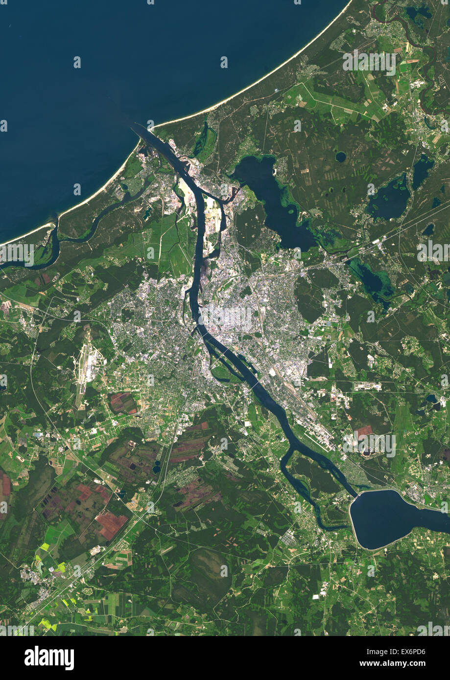 Latvia satellite image hi-res stock photography and images - Alamy