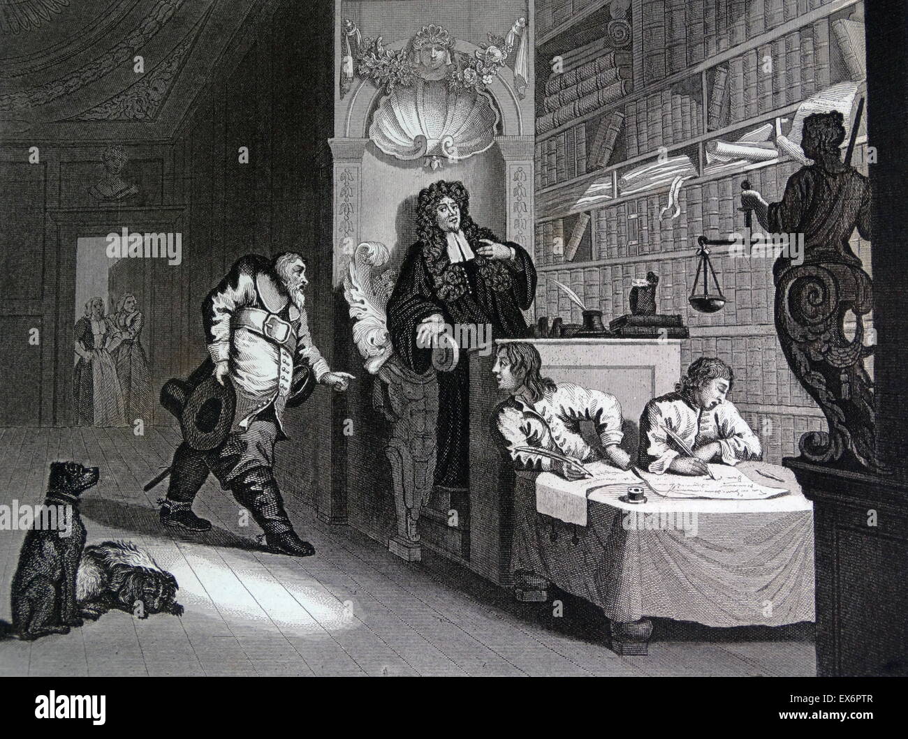 Engraving by British artist & engraver, William Hogarth 1697–1764 ...