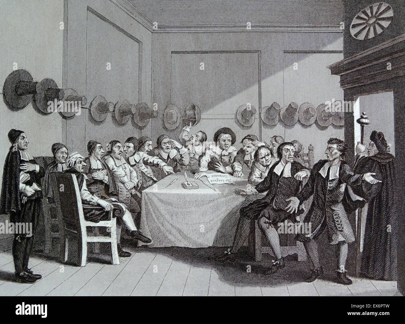 Engraving by British artist & engraver, William Hogarth 1697–1764 ...