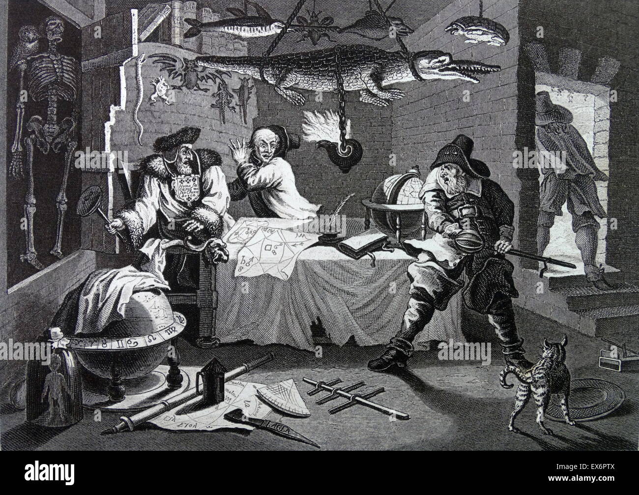 Engraving by British artist & engraver, William Hogarth 1697–1764 ...