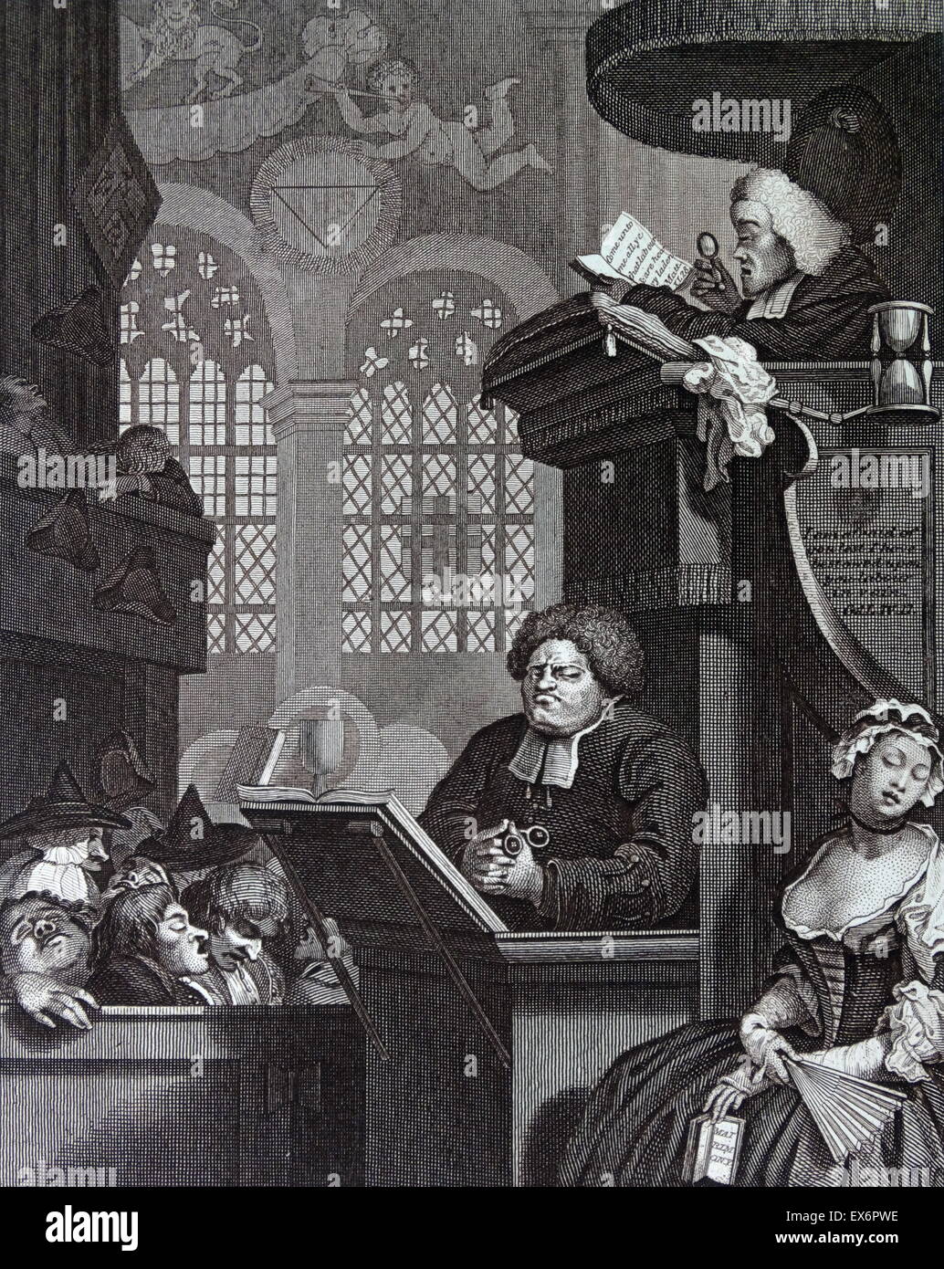 Engraving by British artist & engraver, William Hogarth 1697–1764: The ...