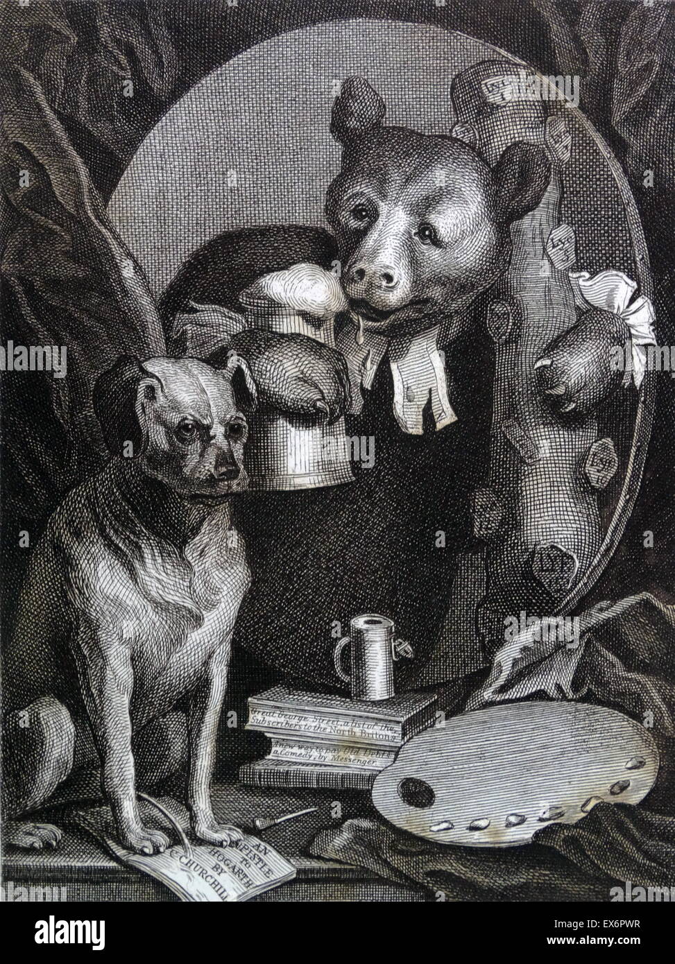 Engraving by British artist & engraver, William Hogarth 1697–1764: The ...