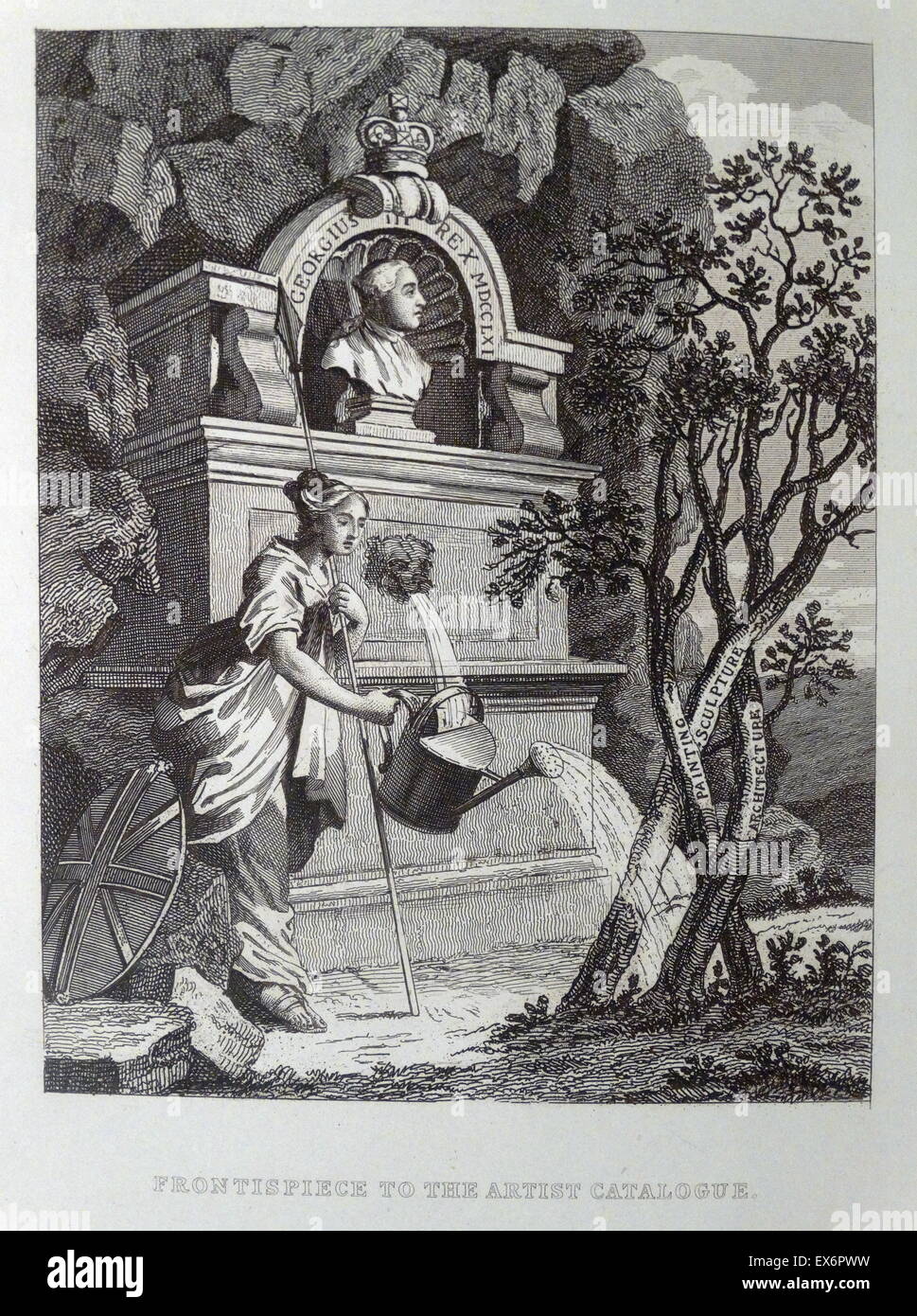 Engraving by British artist & engraver, William Hogarth 1697–1764 ...